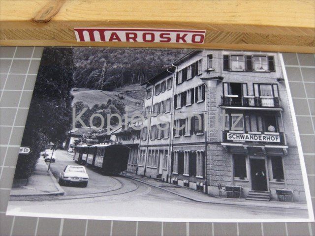 Echtfoto: Schwanden mit Sernftalbahn, ca 1968, Sernftalbahn (Gebraucht) in Malters für CHF 9 ...
