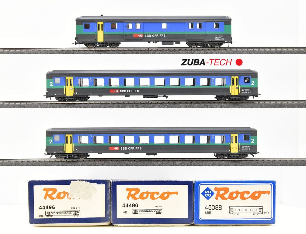 Roco 3x EW II Papagei Personenwagen der SBB H0 GS mit OVP | Kaufen auf Ricardo