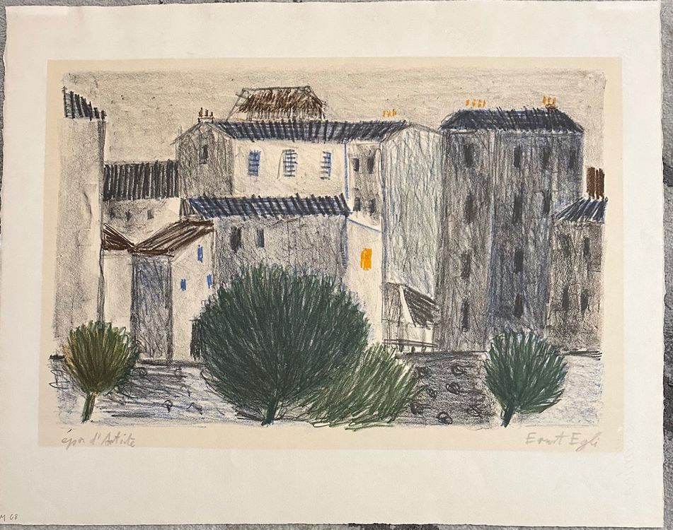 Ernst Egli (1912-1999) Litho Handsig (Gebraucht) in Hochdorf für CHF 5 – mit Lieferung auf ...