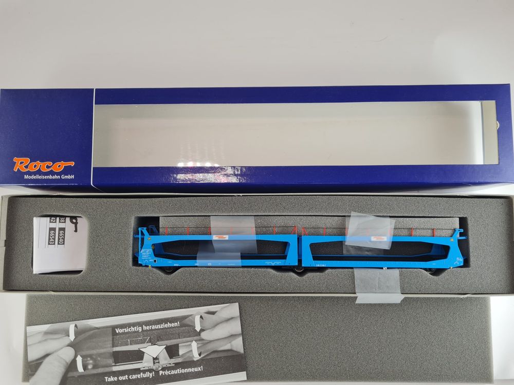 ROCO 66540 Autotransportwagen (2) H0 1:87 (Neu (gemäss Beschreibung ...