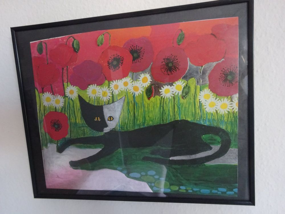 ***KATZE mit MOHNBLUMEN*** ROSINA WACHTMEISTER (Gebraucht) in Luzern für CHF 12.6 – mit ...