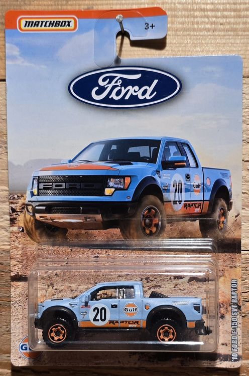 Matchbox '10 Ford F-150 SVT Raptor Gulf (Neu und originalverpackt) in ...