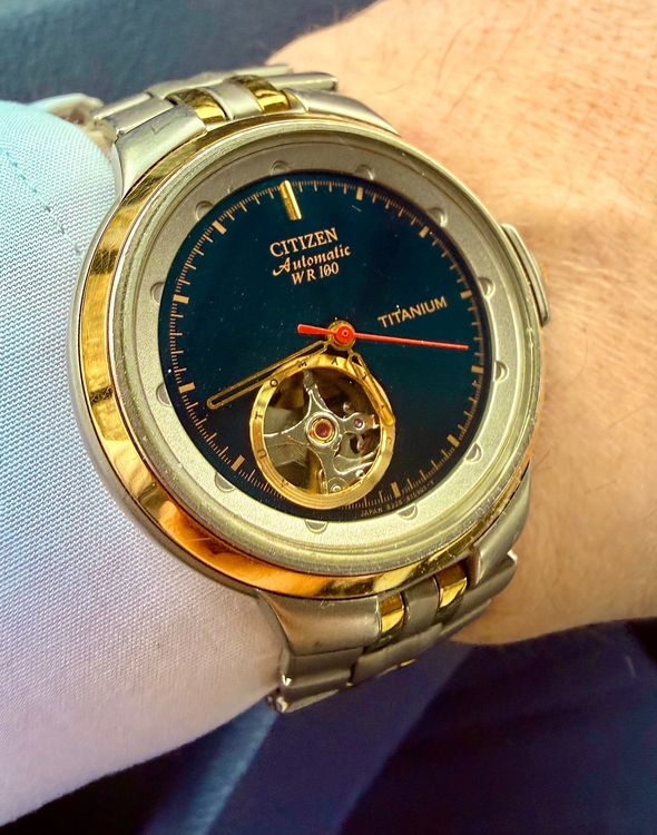 CITIZEN AUTOMATIC VR100 OPEN HEART TITANIUM HERREN UHR (Gebraucht) in ...