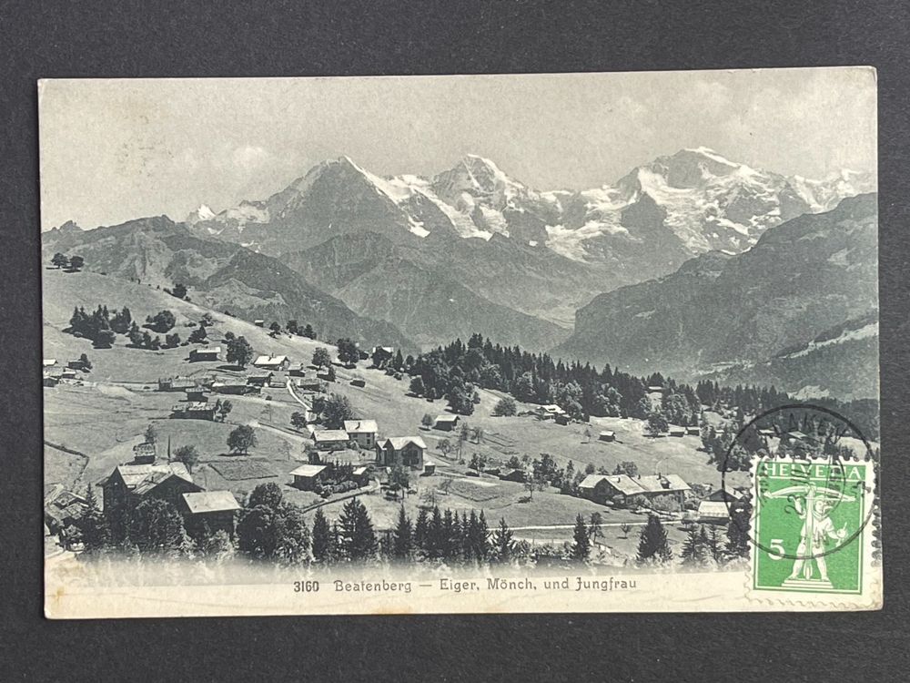 Beatenberg, Eiger - Mönch und Jungfrau - 1909 (Gebraucht) in Steg VS für CHF 4.5 – mit Lieferung ...