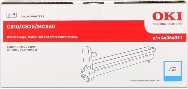 Oki C801/C810/C821/C830/MC860/MC861 cyan Drum, 44064011 (Neu und ...