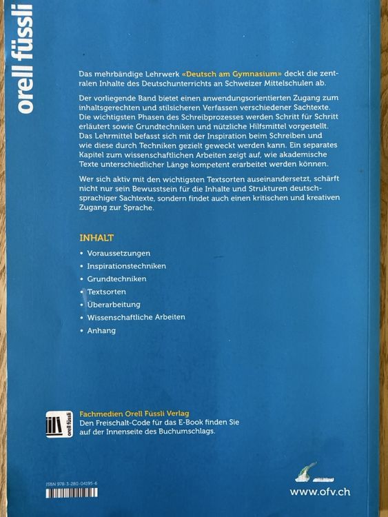 Deutsch am Gymnasium 2: Einfach schreiben (Lehrbuch) (Gebraucht) in Sissach für CHF 2 – mit ...