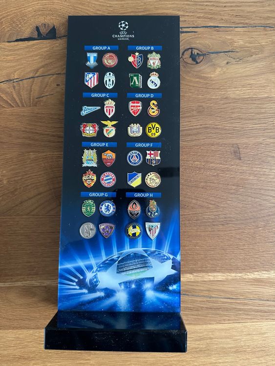 UEFA Champions League Pins 2014/15 Limited Edition Pin Wall (Gebraucht ...