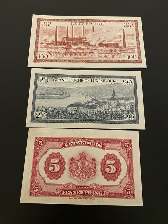 3 verschiedene Banknoten Serie A fast bankfrisch (Gebraucht) in ...