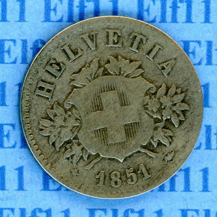 CHF___0.20 1851 -ss 20 Rappen (Gebraucht) in Widnau für CHF 115 – mit Lieferung auf Ricardo kaufen