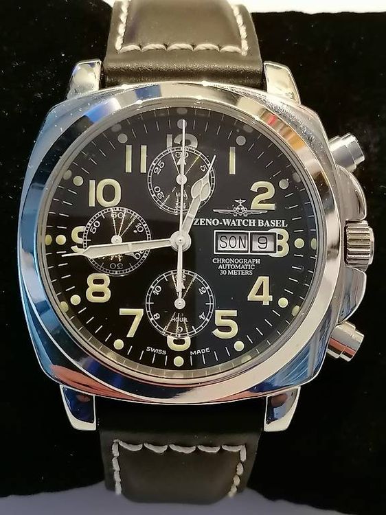 Zeno Square Pilot Chrono Day Date sehr guter Zustand (Gebraucht) in ...
