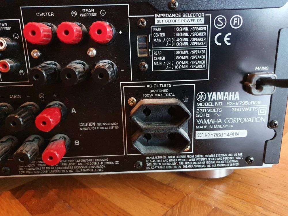 Yamaha RX-V795a Dolby Digital DTS AV Rec (Gebraucht) in Hitzkirch für ...