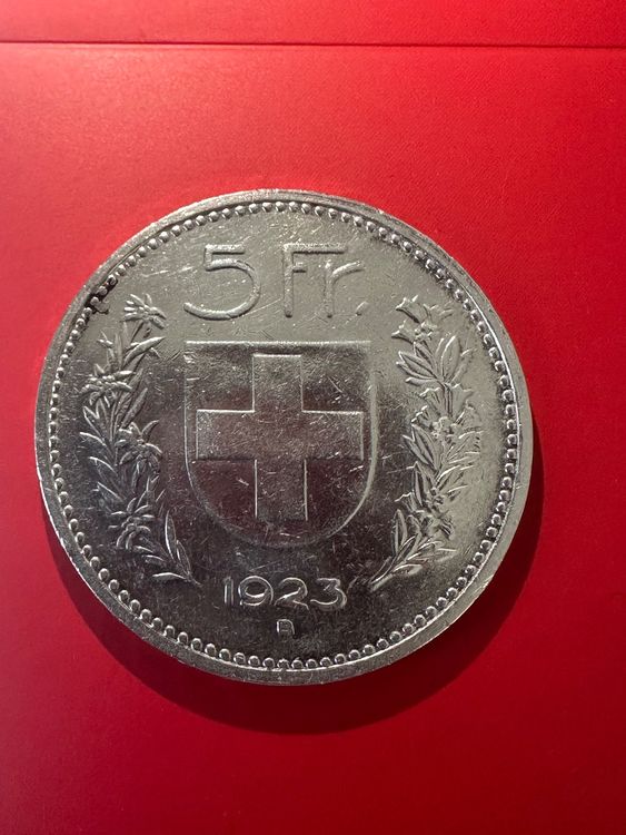 5 Franken 1923 TB+ (Gebraucht) in Chéserex für CHF 37 – mit Lieferung auf Ricardo kaufen