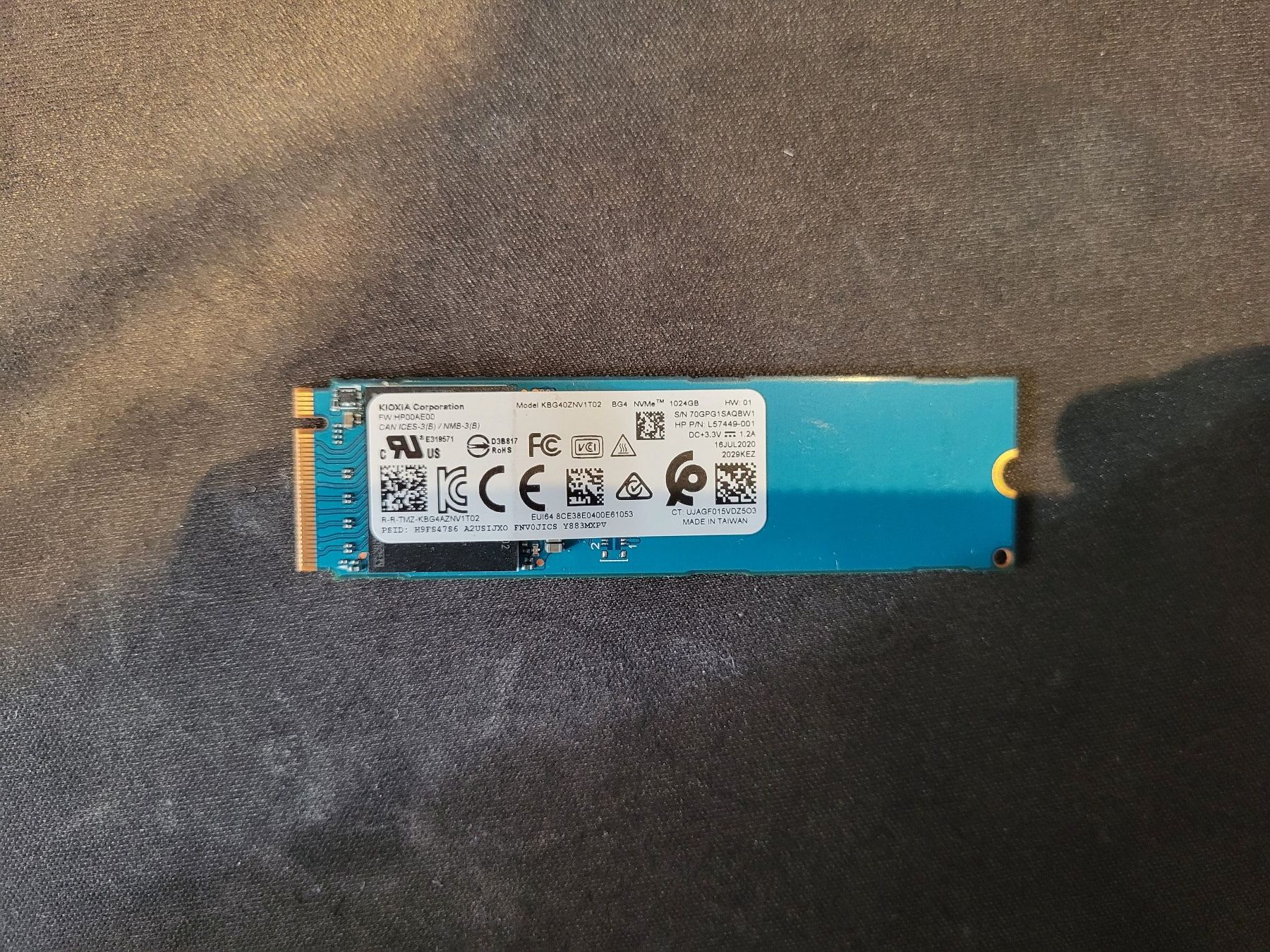 Kioxia 1TB SSD m.2 NVME (Gebraucht) in Unterengstringen für CHF 40 ...