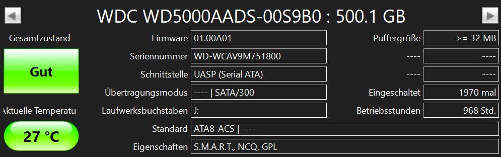 HDD - WDC WD5000AADS - 500 GB - 3.5" | Kaufen auf Ricardo