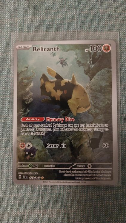 Relicanth Illustration Rare Temporal Forces (Neu (gemäss Beschreibung ...