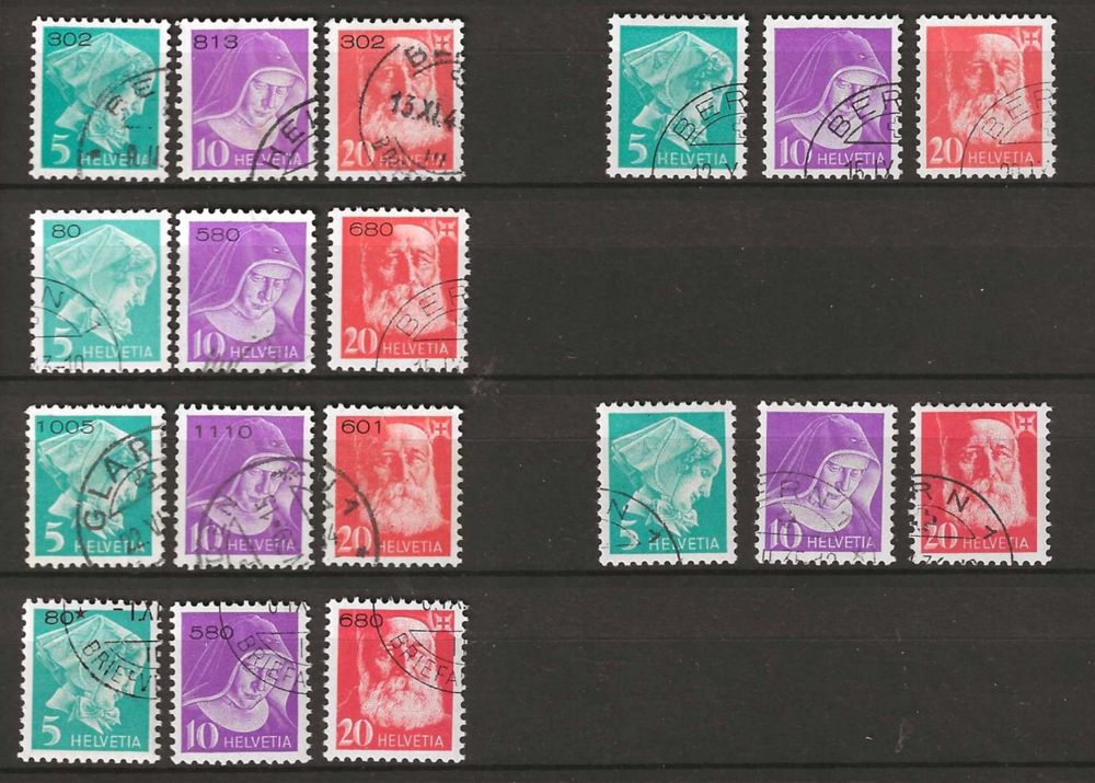 6 Serien Nr. 14 - 16, A,B + C , Typ Y + Z : KP 515.-- | Kaufen auf Ricardo