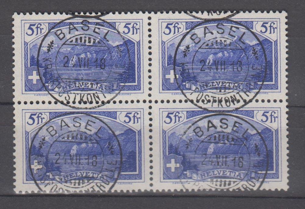 CH n° 130 bloc de 4 oblitéré (325.--) | Kaufen auf Ricardo