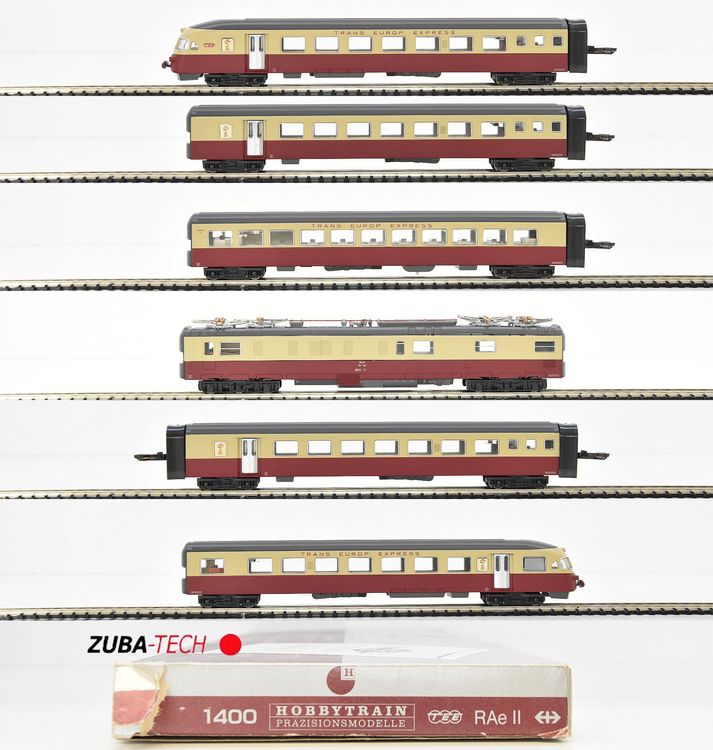 Hobbytrain 1400 TEE E-Triebzug RAe II SBB Spur N Analog OVP (Gebraucht ...