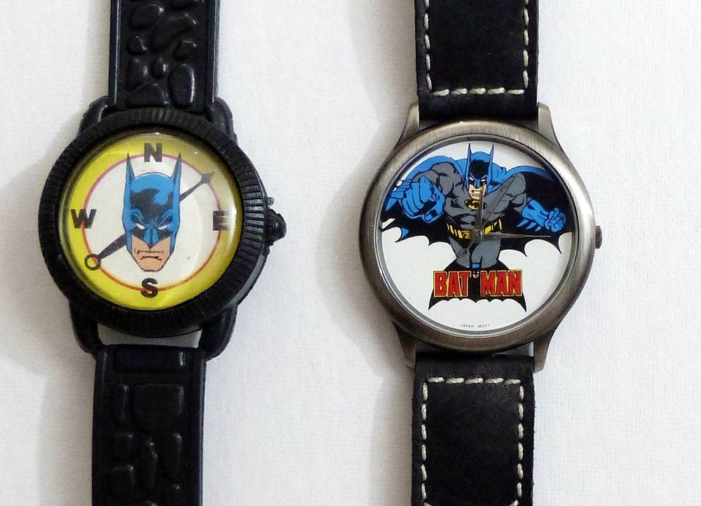 BATMAN THE DARK KNIGHT VINTAGE WATCH FOSSIL 1989 + COMPASS (Gebraucht ...