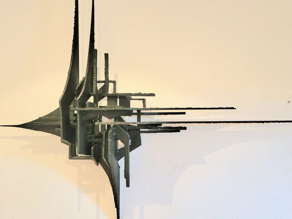Aussergewöhnliche Wandskulptur aus Metall, Vintage Design | Kaufen auf ...