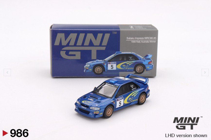 Mini GT Subaru Impreza WRC99 #5 - #986 (Neu und originalverpackt) in ...