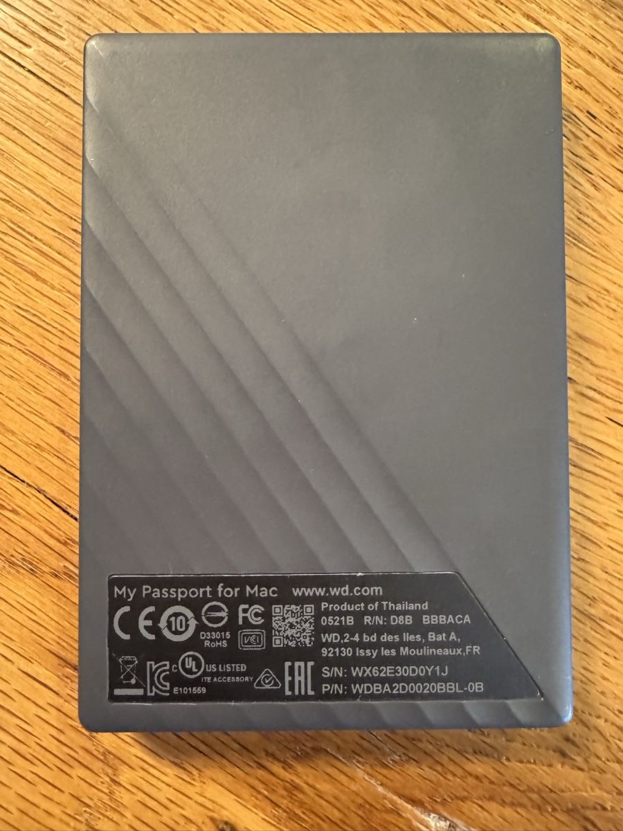 WD My Passport for Mac 2 TB Western Digital Festplatte (Gebraucht) in Oberwil-Lieli für CHF 50 ...