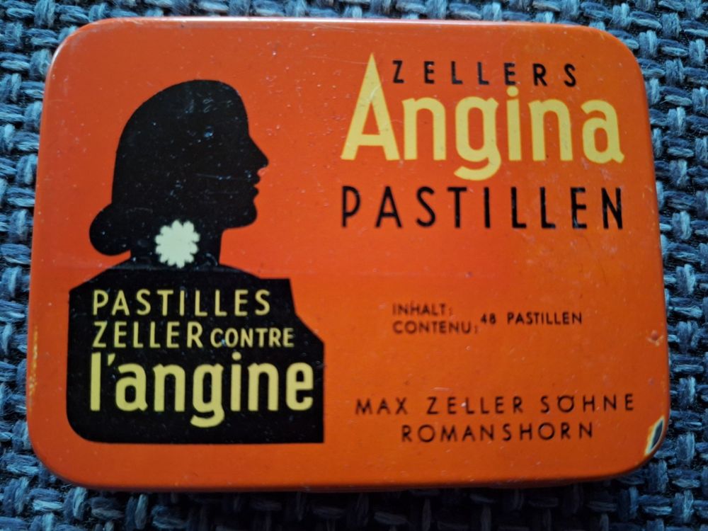 ANTIKES BLECHDÖSLI (ANGINA- PASTILLEN) | Kaufen auf Ricardo