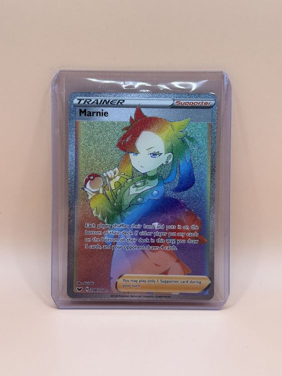 Pokemon Trainer Card Marnie (Rainbow) | Kaufen auf Ricardo