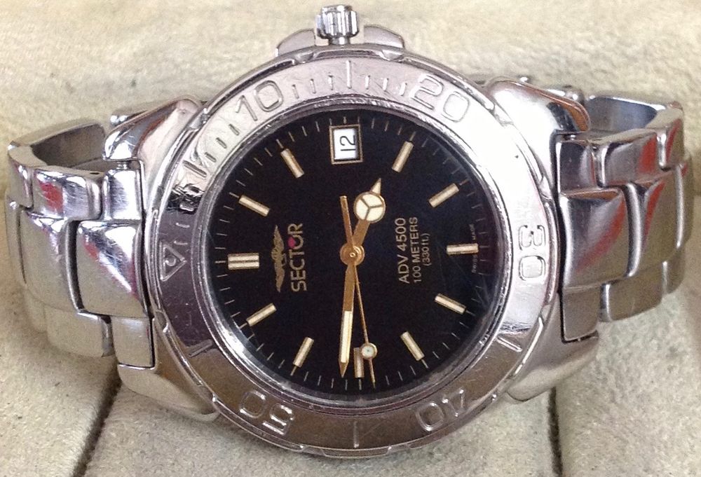 SECTOR swiss-made ADV - 4500 Herrenuhr ( Quartz / 42 mm ) (Gebraucht ...