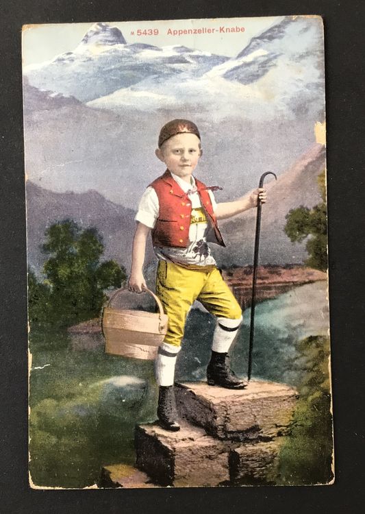 ANTIKE ANSICHTSKARTE APPENZELLER-KNABE (Gebraucht) in Ostermundigen für CHF 2.2 – mit Lieferung ...