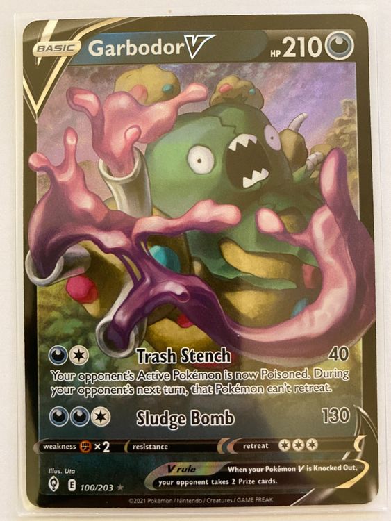 Pokemon Garbodor V 100/203 Evolving Skies EN | Kaufen auf Ricardo