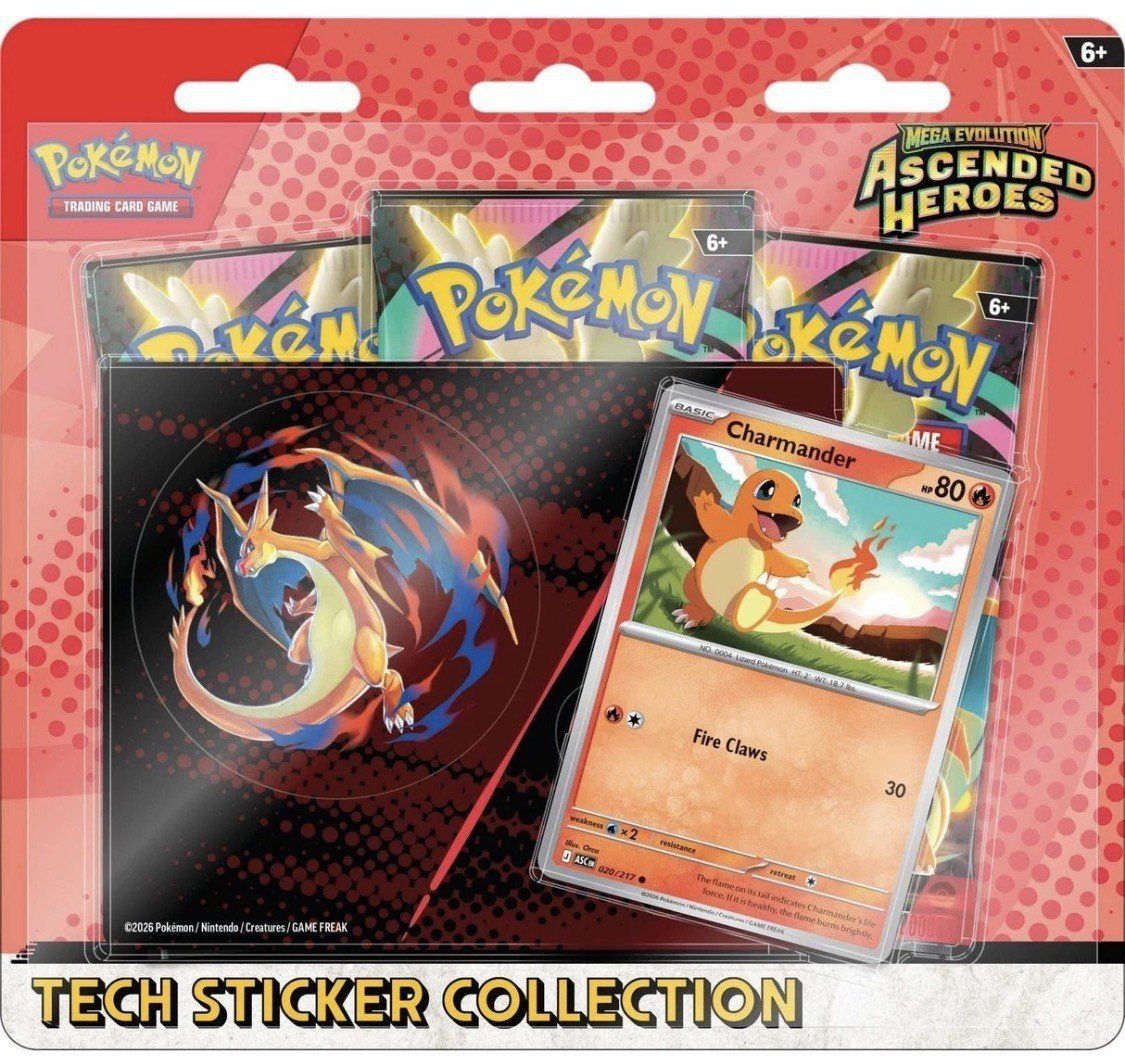 Pokémon TCG Mega Evolution Ascended Heroes Tech Sticker (Neu und ...