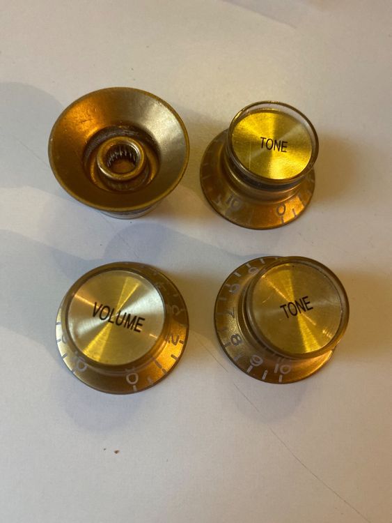 Gibson Style Knobs (2 x Tone, 2 x Volume) (Neu (gemäss Beschreibung ...