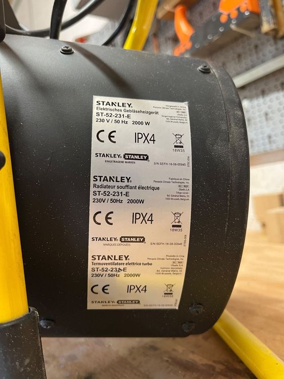 Heizlüfter 2000W / Stanley | Kaufen auf Ricardo