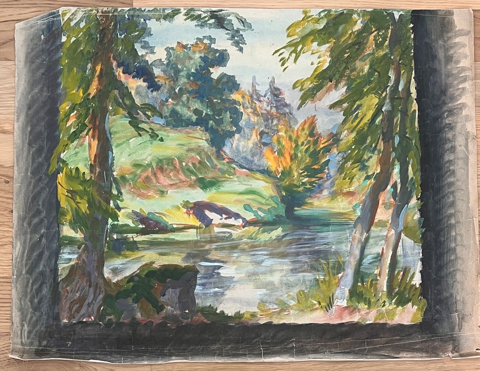 Franz Krauss ( 1955 ) Landschaft Aquarell | Kaufen auf Ricardo