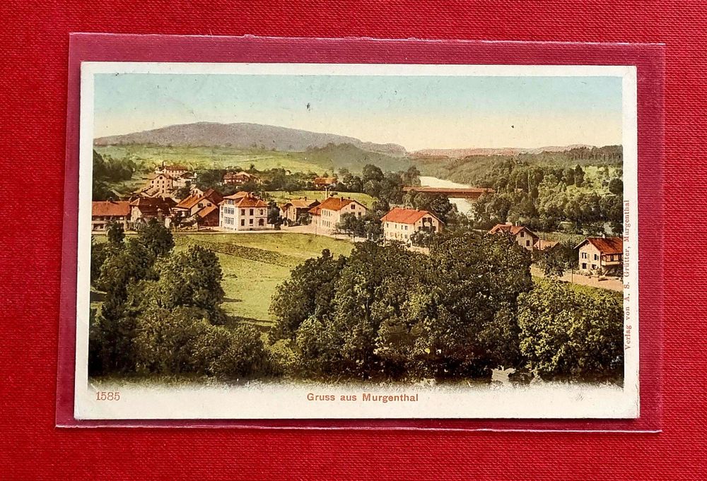Murgenthal - Dorfansicht - alte Aarebrücke - 1914 (Gebraucht) in Rothrist für CHF 9 – mit ...