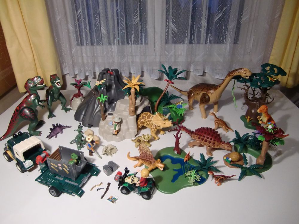 Playmobil Jurassic Parc 1 Konvolut Dinosaurier Vulkan Kaufen Auf