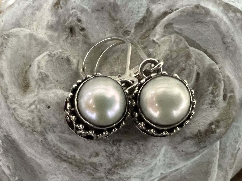 Ohrringe SW Perlen 925 Silber Ornamente Silberschmied Bali (Neu (gemäss Beschreibung)) in Bern ...