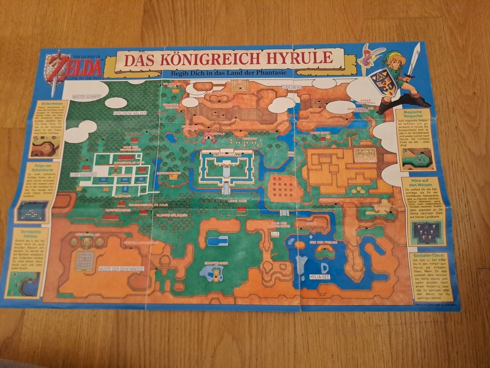 Zelda SNES Karte Das Königreich Hyrule (Gebraucht) in Aarau für CHF 50 ...
