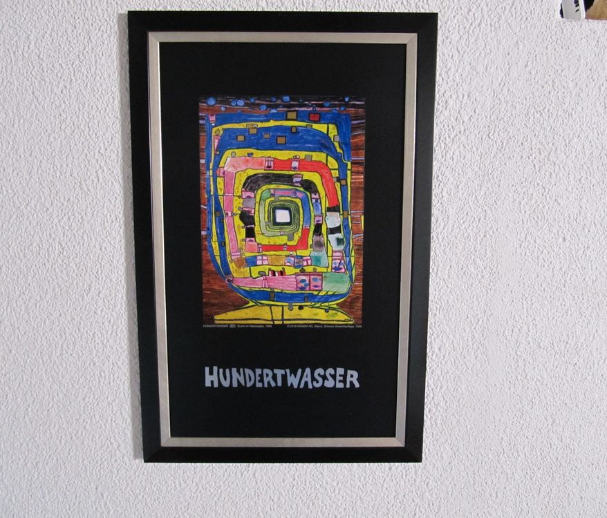 Hundertwasser Bild "Sturm im Wasserglas", Art-Print | Kaufen auf Ricardo