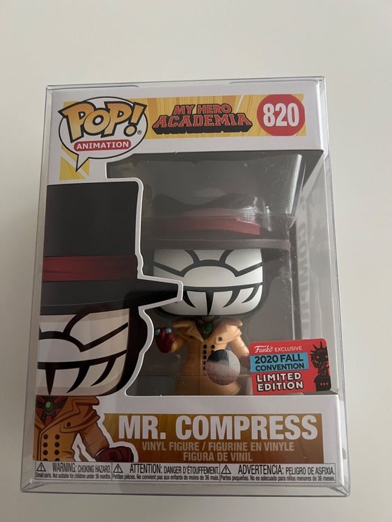 Funko PoP! MY HERO ACADEMIA MR COMPRESS 820 (Neu und originalverpackt ...