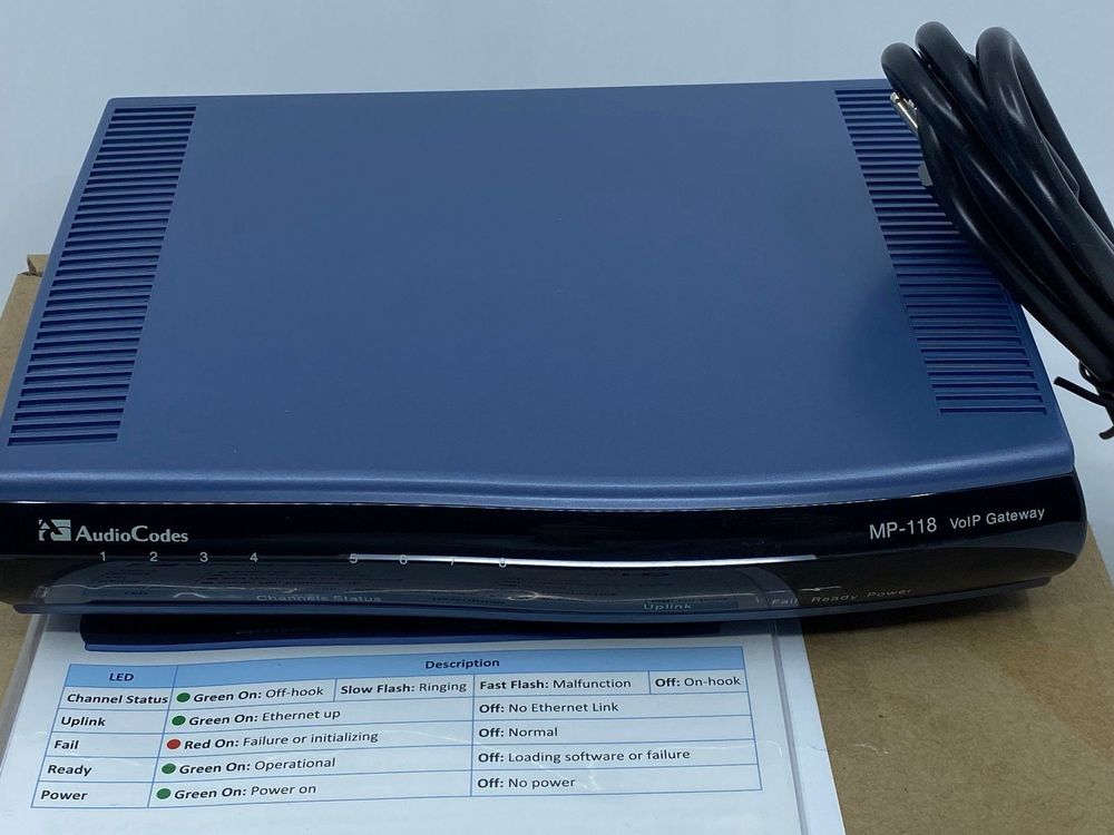 Audiocodes Mediapack 118 Analog Voip Gateway 8 Fxs Neu Gemäss