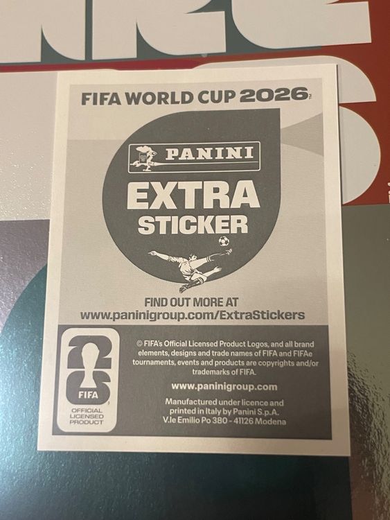 Panini WM 2026 Extra Sticker PINK - Luka Modrić (Neu (gemäss ...