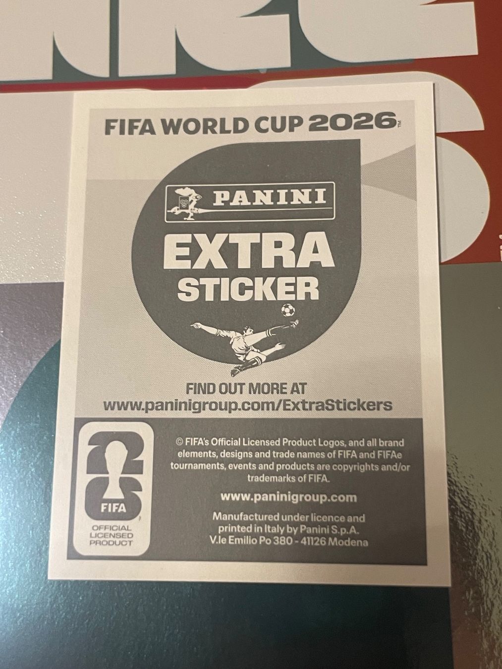 Panini WM 2026 Extra Sticker PINK - Luka Modrić (Neu (gemäss ...