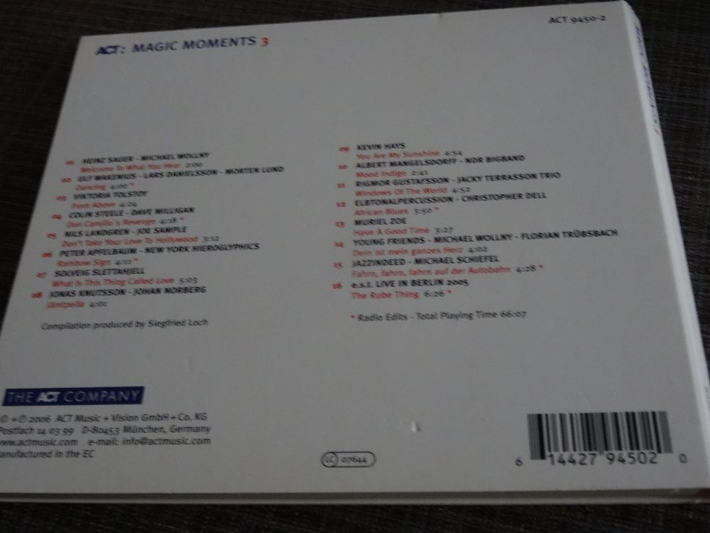 Magic Moments 3 - The Ultimate Act World Jazz Anthology (Gebraucht) in ...