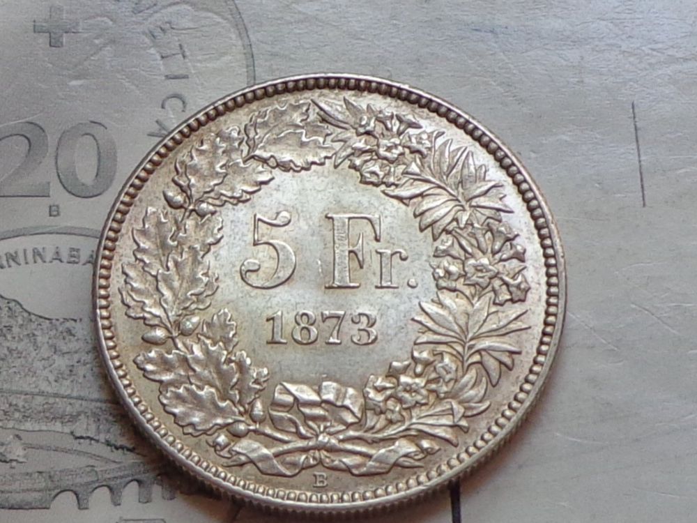 5 Fr.1873 (B) Qualité Exceptionnelle - VZ++/UNZ Hyper RARE ! (Gebraucht) in Pully für CHF 2595 ...