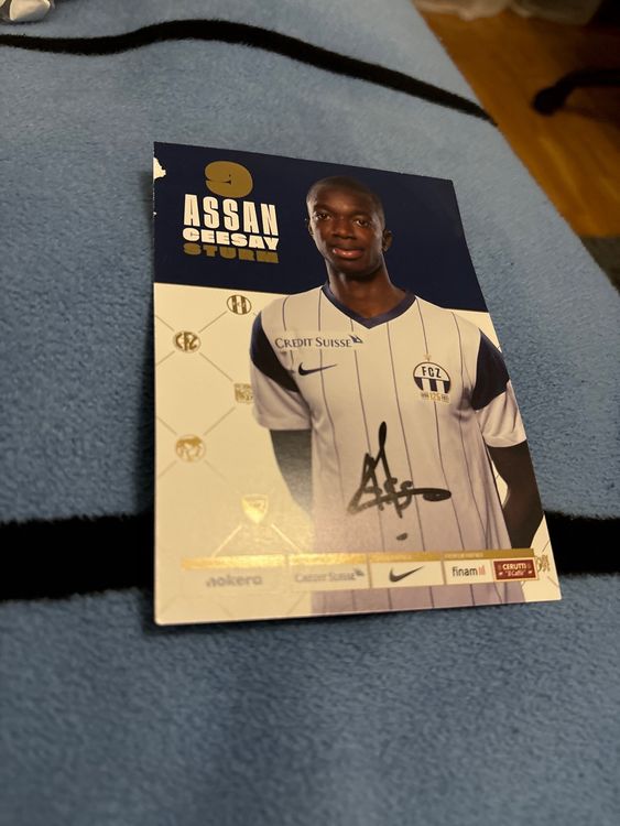 Assan Ceesay FCZ Autogrammkarte | Kaufen auf Ricardo