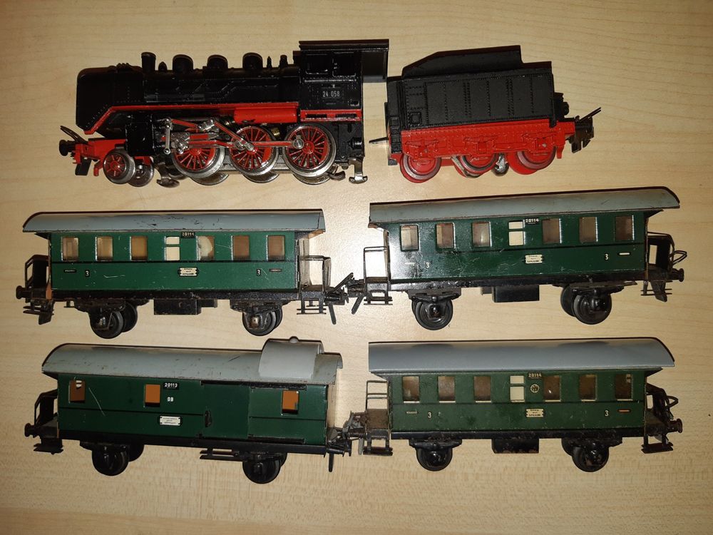 Trix Express H0 Perszug Dampflok BR24 mit Blechdonnerbüchsen (Gebraucht) in Islikon für CHF 59 ...