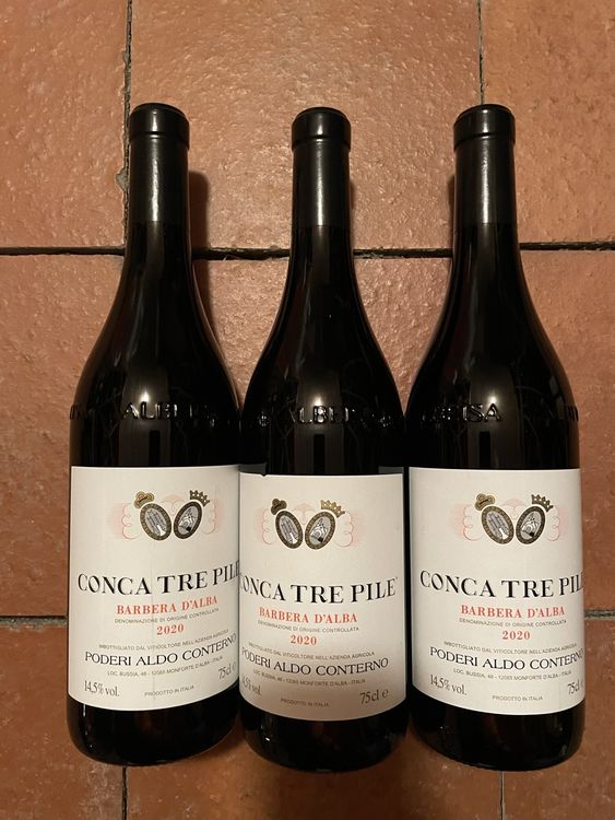 3x Aldo Conterno Barbera Conca Tre Pile 2020 (Neu (gemäss Beschreibung ...