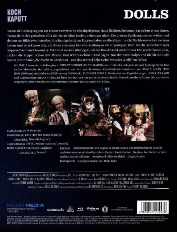 Dolls (1987) Stuart Gordon - UNCUT/Puppen-Horror/Blu-ray/RAR (Neu (gemäss Beschreibung)) in ...